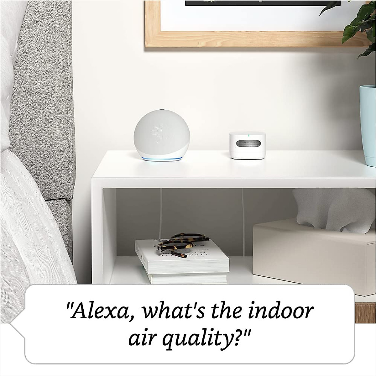 Amazon Smart Air Quality Monitor – Know your air, Works with Alexa– A Certified for Humans Device