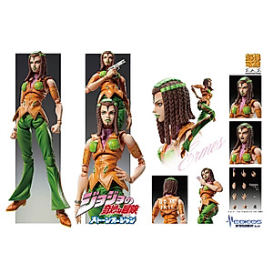 Medicos JoJo’s Bizarre Adventure Part 6: Ermes Costello Chozokado Super Action Statue Figure, Multicolor