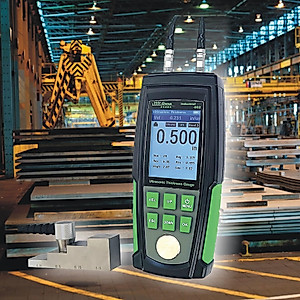 Ultrasonic Thickness Gauge Industrial-882 / Steel, Metals, Plastic, Glass, PVC, Pipes Thickness Gauge Meter – Range 0.039 to 8.85 inch| 2.4” HD Color LCD | Auto Calibration (All materiаl)