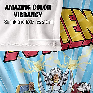 Marvel Blanket, 36"x58" X-Men Character Group Logo Silky Touch Super Soft Throw Blanket