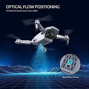 Tomzon D25 Drone with Camera for Adults 4K UHD, FPV Quadcopter Foldable for Beginners with Optical Flow Positioning, Headless Mode, Hand Gesture Photographing, 3D Flips, 2 Batteries with Storage Bag