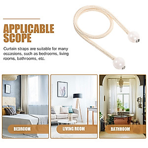 2pcs Curtain Tie Curtain Holdback Tie Rope for Curtain Home Curtain Fixing Strap Curtain Buckles Retro Curtain Rope Home Curtain Rope Fashion Curtain Rope Curtain Fixing Buckles