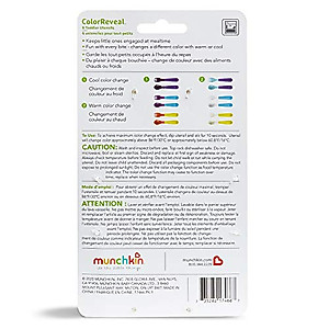 Munchkin® ColorReveal™ Color Changing Toddler Forks and Spoons, 6 Pack