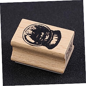 Abaodam Christmas Craft Stamp 3pcs Christmas Sealing Stamp Christmas Bag fillers Holiday Album Stencil Holiday Stamp stampers Party Favors Wooden Stamper die Account Bamboo