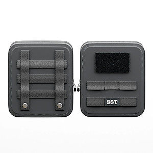 SealBags Large Water Resistant Tactical MOLLE Pouch for Hiking, Tools and Camping Gear. Durable Thermoplastic Design and Molle Compatible with Backpacks, Tactical Belts, Waist Bags and More