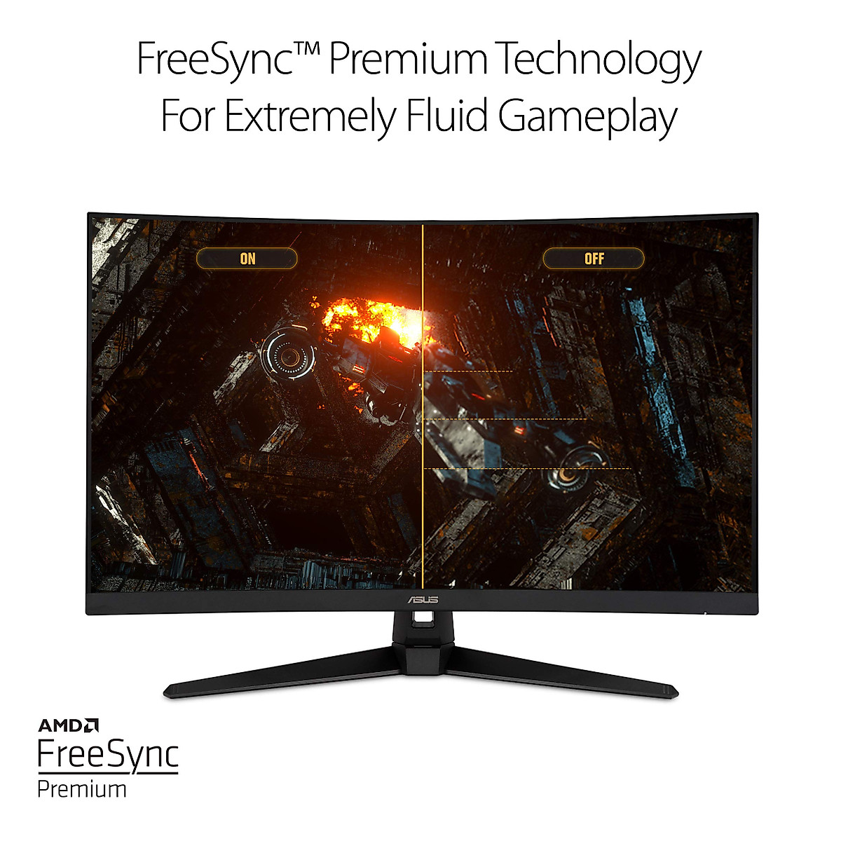 ASUS TUF Gaming VG32VQ1B 31.5” Curved Monitor, WQHD (2560 x 1440), 165Hz (Supports 144Hz), 1ms, FreeSync Premium/Adaptive-sync, Extreme Low Motion Blur, HDR10, HDMI DisplayPort (Renewed)