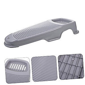 Alipis Home Washboard Scoops Mini Hand Wash Hand Washing Clothes Tool Shirt Delicates Bag for Washing Machine Small Washing Machine Thickening Grey Ironing Board Travel Old Fashioned