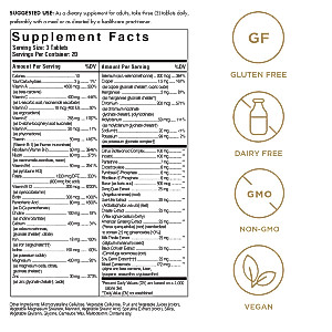Solgar Female Multiple, 60 Tablets - Multivitamin, Mineral & Herbal Formula for Women - Advanced Phytonutrient - Vegan, Gluten Free, Dairy Free, Kosher - 20 Servings