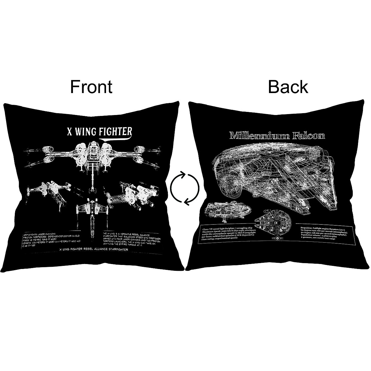 Giosve Throw Pillow Case 18 x 18 Inch, Science Fiction Movie Love Cushion Covers, Science Fiction Movie Theme Home Bedroom Room Decor
