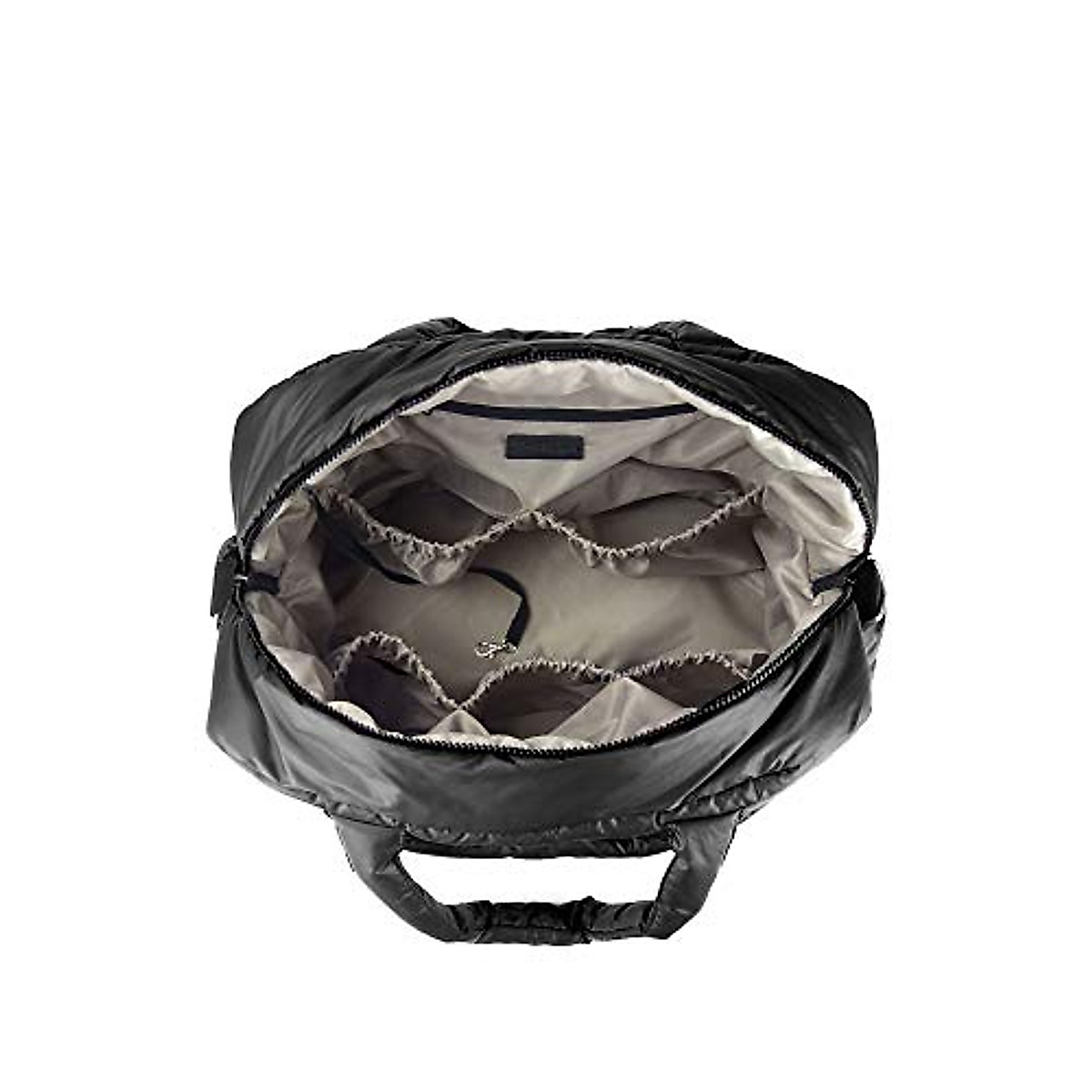 7AM Voyage Baby Diaper Bag – SoHo Satchel Large Waterproof Diaper Bag Tote with Stroller Straps, Multifunctional Gym Bag & Travel Tote Bags with Padded Straps Includes Changing Pads | (Black Polar)