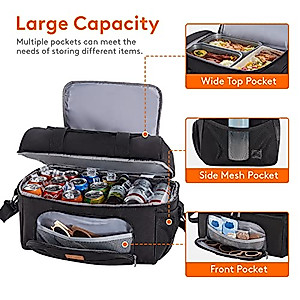 Lifewit Large Cooler Bag 27/32/48 Cans Insulated Lunch Bag Lightweight Portable Cool Bag Double Layer for Picnic, Beach, Work, Trip