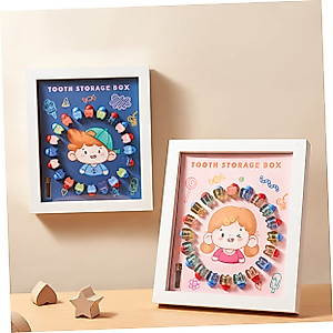 Hohopeti Baby Kit 1 Set Box Milk Teeth Storage Box Baby Keepsake Box Kids Keepsake Box Collection Container Baby Keepsake Case Baby Organzier Baby Teeth Keepsake Box