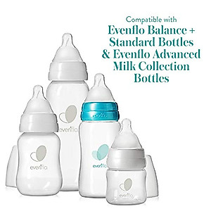 Evenflo Balance Plus Standard Neck Nipples for use with Evenflo Balance Plus Standard Neck Bottles, Slow Flow for 0 Months and up, 6-Pack