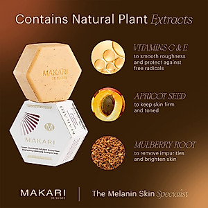 Makari Classic Exfoliating Antiseptic Soap (7oz) | Helps Revitalize Skin | Promotes Even Skin Tone | Detoxifies and Removes Impurities | For Dry, Oily, Normal, Maturing, and Combination Skin Types