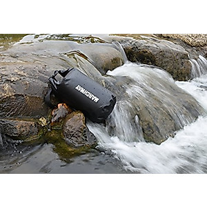 MARCHWAY Floating Waterproof Dry Bag 5L/10L/20L/30L/40L, Roll Top Sack Keeps Gear Dry for Kayaking, Rafting, Boating, Swimming, Camping, Hiking, Beach, Fishing (Black, 10L)