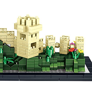 TzFioy Great Wall of China Building Blocks Set (1202Pcs) Famous World Architecture Fortifications Educational Toys Micro Bricks for Kids Adults