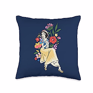 Disney Princess Snow White Floral Throw Pillow, 16x16, Multicolor