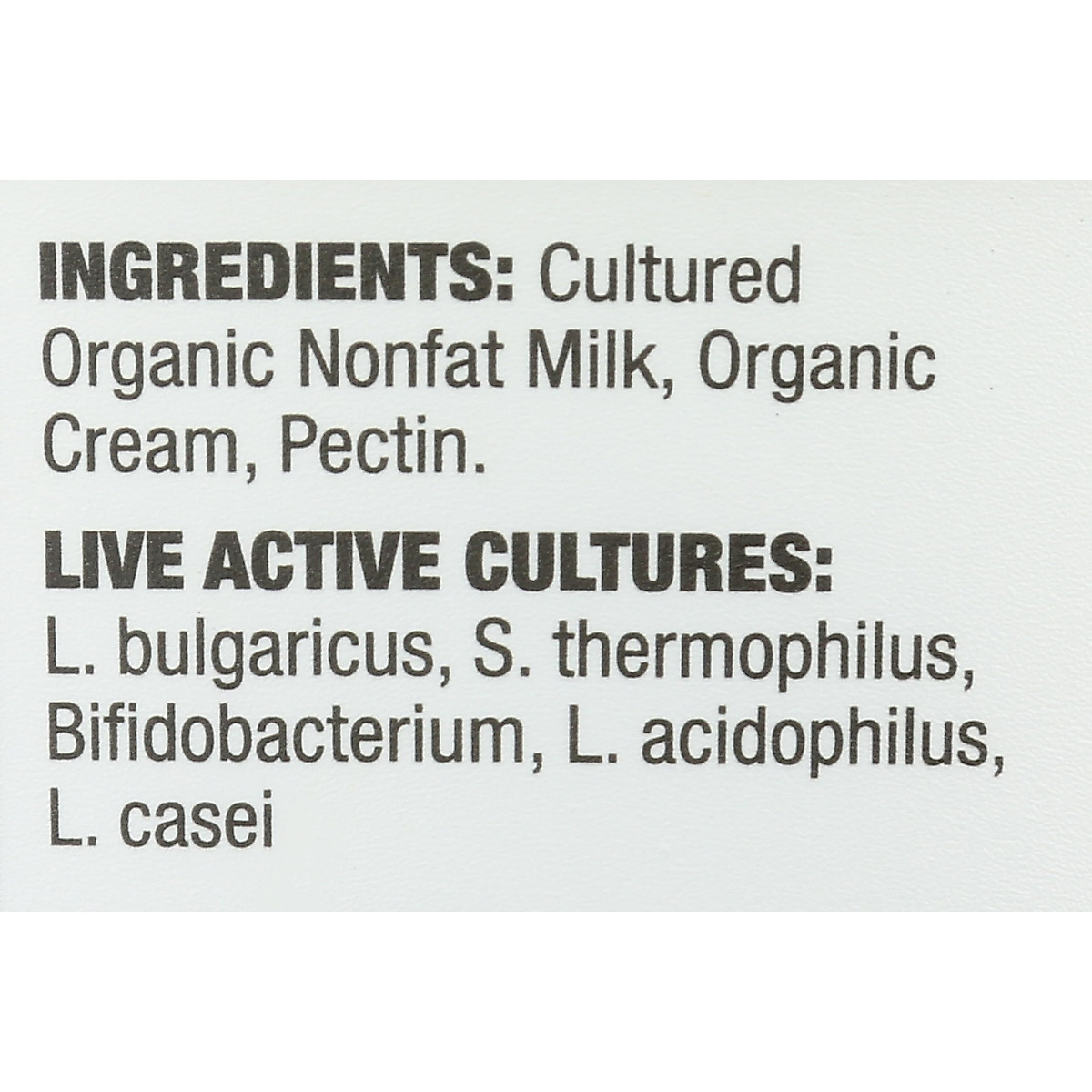 CLOVER SONOMA Organic Plain Low Fat Yogurt, 32 OZ