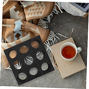 ULTECHNOVO 2pcs Milk Tea Cup Holder Coffee Cup Holder Terrarium Glass Containers Terrariums Glass Drinkware Foam Drink Holder Black Mug Sponge Car Cups and Plates