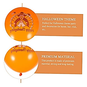 NOLITOY 90 pcs thanksgiving balloons Pumpkin Party Balloons Autumn Turkey Balloon party supplies fall garland orange ballon orange decorations Theme Latex Balloons Festival Balloons unique