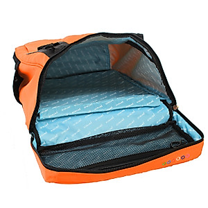 J World New York Rectan Laptop Backpack, Orange, One Size