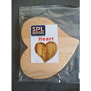 Wooden Serving Tray Plate - Heart Shape - Best Romantic Idea For Everyone You Love - Unique and Handmade - Great Surprise For Valentine Day - Made by SPL Woodcraft Ukraine
