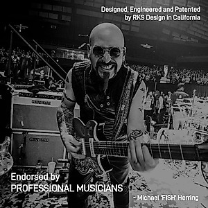 STARFISH+ : World’s Most Stable Professional LOCKING GUITAR STAND, D&A Guitar Gear – 5 Leg design for acoustic bass electric guitar portable universal adjustable holder with non-slip rubber padding