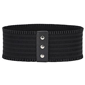 ALAIX Women's Wide Belt Stretchy Dress Belts Elastic Snap-Button Corset Belts for Women Waist Belt Waistband