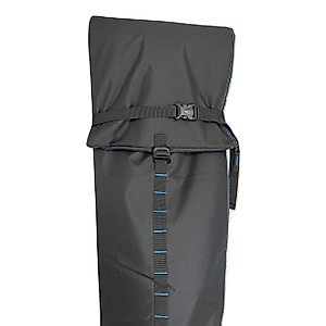 Element Equipment Padded Ski Bag Adjustable One Size Fits All Travel Ski Bag Black/Red