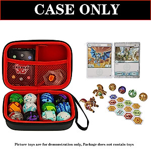 Yosuny Case Compatible with Bakugan Figures, BakuCores & Armored Alliance, Geogan Rising Battle Action Figure & Trading Cards(Case Only)