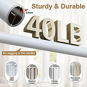 Room Divider Curtain Rod - 4-10ft(H) 28-171inch(W) No Drilling Tension Curtain Divider for Room Separation, Heavy Duty Portable Curtain Stand Space Partition, Wall Divider for Room Separator - White