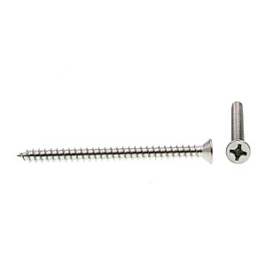 Prime-Line 9017629 Sheet Metal Screw, Self-Tapping, Flat Head Phillips, #12 X 3 in, Grade 18-8 Stainless Steel, Pack of 15