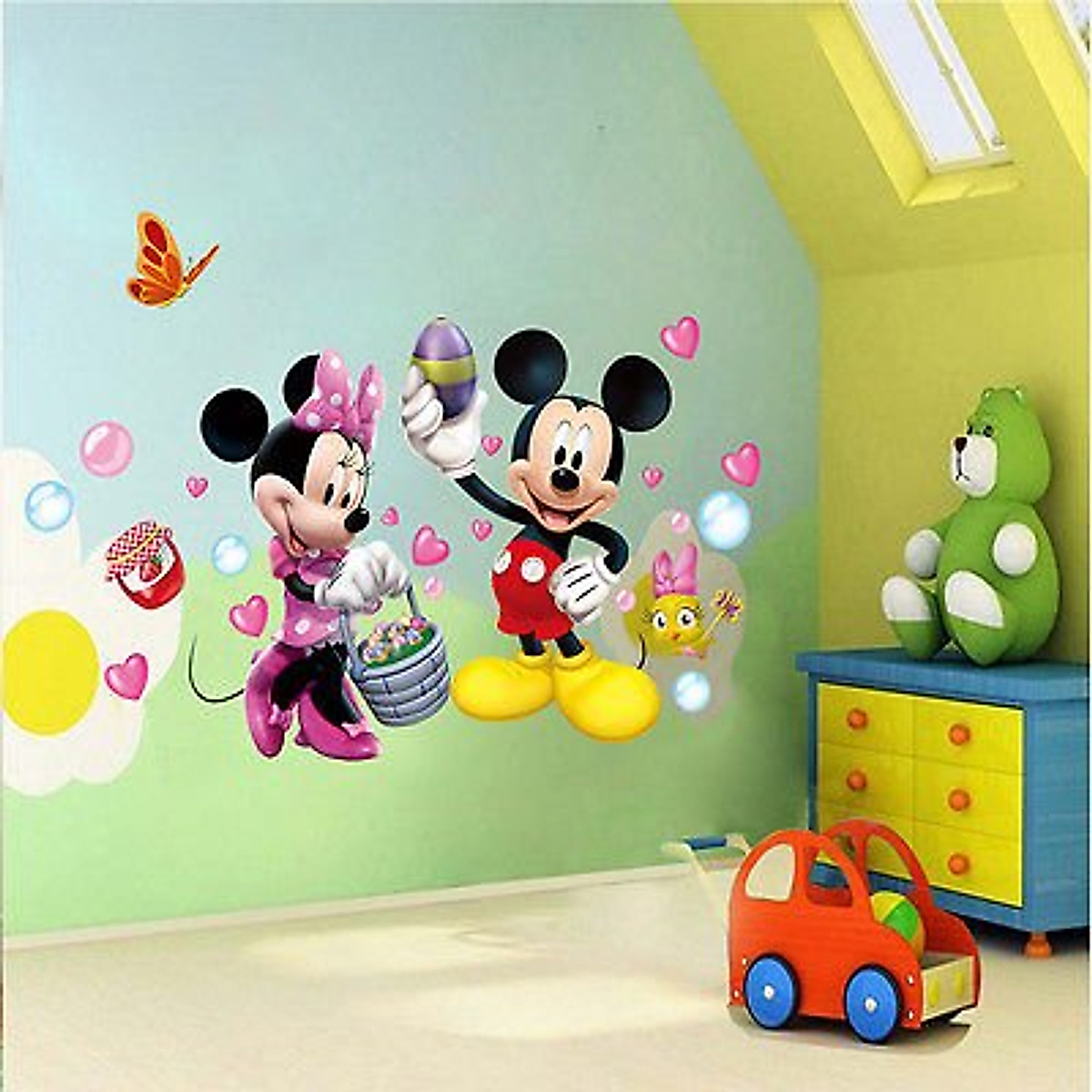 Mickey Minnie Mouse Wall Stickers Vinyl Decal Kids Nursery Baby Room Decor