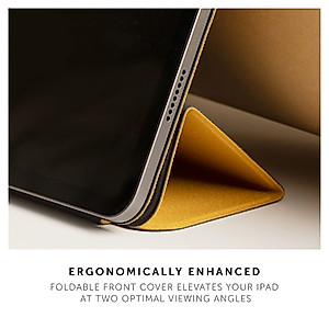 Native Union W.F.A iPad Folio – Foldable Stand and Cover Made of Recycled Materials Compatible with iPad Air 13" M2, iPad Pro 12.9" with Easy Magnetic Attachment and Button and String Design (Kraft)