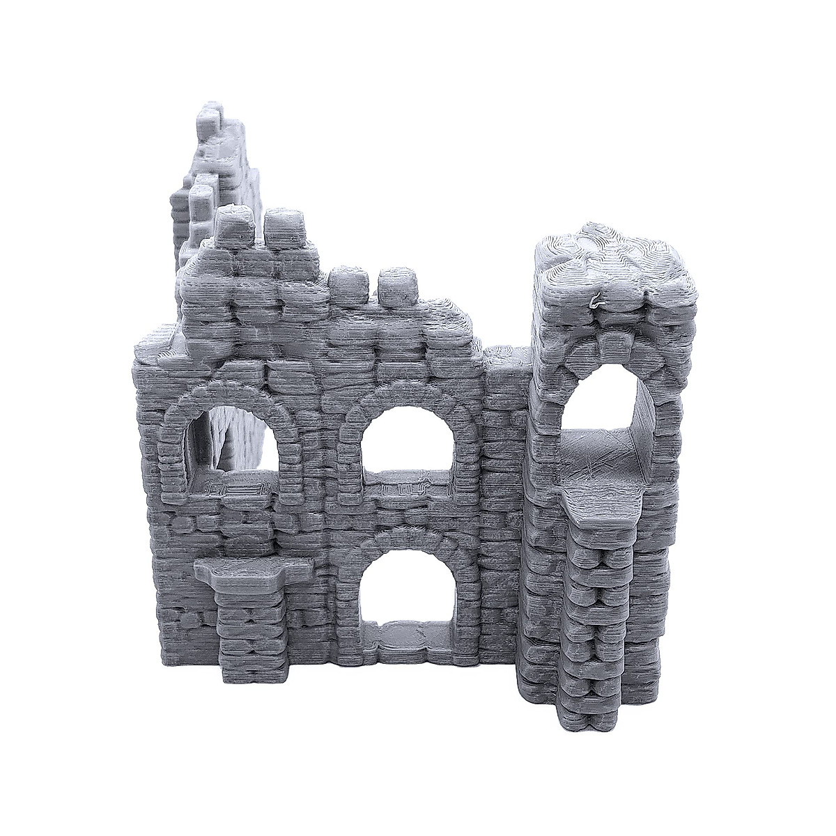 EnderToys Battle Ruined Walls, Terrain Scenery for Tabletop 28mm Miniatures Wargame, 3D Printed and Paintable