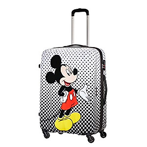 American Tourister Hand Luggage, Multicolour (Mickey Mouse Polka Dot), L (75 cm - 88 L)