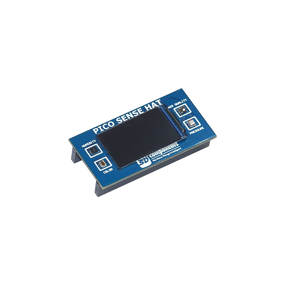Raspberry Pi Pico with Pico Sense HAT Multi Sensor Humidity, Air Quality, Color, Pressure Sensor Sense HAT for Pico with Inbuilt 1.14” LCD Display