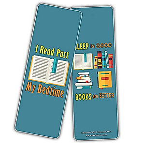 Reading Bookmarks for Books (30-Pack) - Modern Book Lover Bookmarker Cards Party Favors - Premium Quality Gifts Stocking Stuffers for Men Women Adults Teens Kids Boys Girls