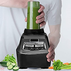 16 Oz Single Serve Blender Cups for Shakes and Smoothies - 2Pcs Ninja Blender Cups Replacement with Flip Top Lid Parts - Single Serve Cup Lid for BL770 BL780 BL660 BL740 BL810 Nutri Ninja Blenders