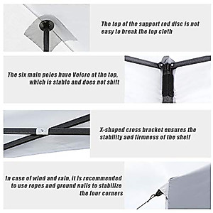 Pop Up Canopy 10x20 pop up Canopy Tent Folding Protable Ez up Canopy Party Tent Sun Shade Wedding Instant Better Air Circulation Outdoor Gazebo with Backpack Bag