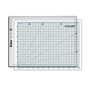 CutterPillar Glow Elite Mini LED Light Board, with Translucent, Self-Healing Cutting Mat