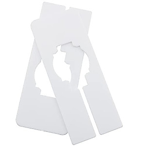 YHXiXi 14PCS Rectangular White Plastic Closet Dividers Clothing Rack Dividers Closet Dividers Rectangular Blank Hanging Clothes Dividers for Closet Cloth Home Store