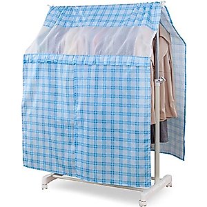 Astro Garment Rack Cover Dustproof Clothes Rack Cover, Blue, 001-09