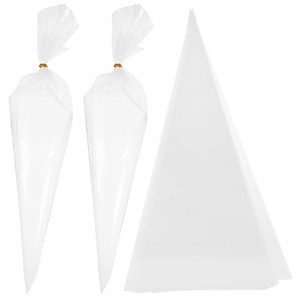 Tile Grout Masonry Mortar Bag: 50pcs Vinyl Piping Cement Bag Heavy Duty Tear Resistant Puncture Tip Grout Bags for Building