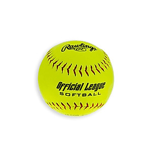 Rawlings 11" Official League Fast Pitch Dura-Hyde Worth Cork Softballs (4 Count)
