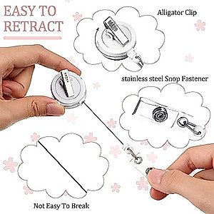 Certified Nursing Assistant CNA Nursing Doctor Medical Badge Reel,Retractable Name Card Badge Holder with Alligator Clip,RN Nurse Badge ID,Office Employee Name Badge (30)