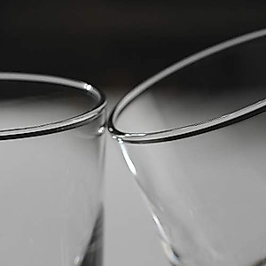 Rock Style Old Fashioned Whiskey Glasses 11 Ounce, Short Glasses For Camping/Party,Set Of 6