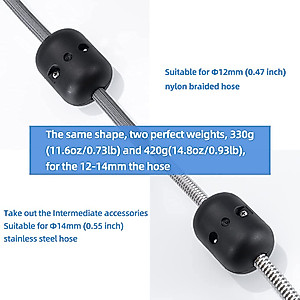 Xuchuan 14.80oz(420g/0.93lb) Universal Kitchen Pull Down Faucet Hose Weight Ball, Sink Basin Pull Out Sprayer Heavy Gravity Replacement Parts