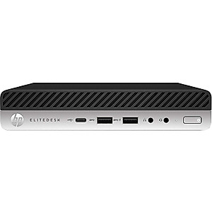 HP EliteDesk 800 G4 DM Desktop Mini PC 'Core i5-8500 3.0GHz'16GB RAM '500GB Hard Drive Windows 10 Pro (2YH19AV) (Renewed)