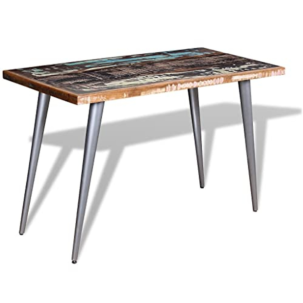 YPWRENH Side Tables bar Table Dining Table Solid Reclaimed Wood 47.2"x23.6"x30" for Dining Room, Kitchen or Living Room